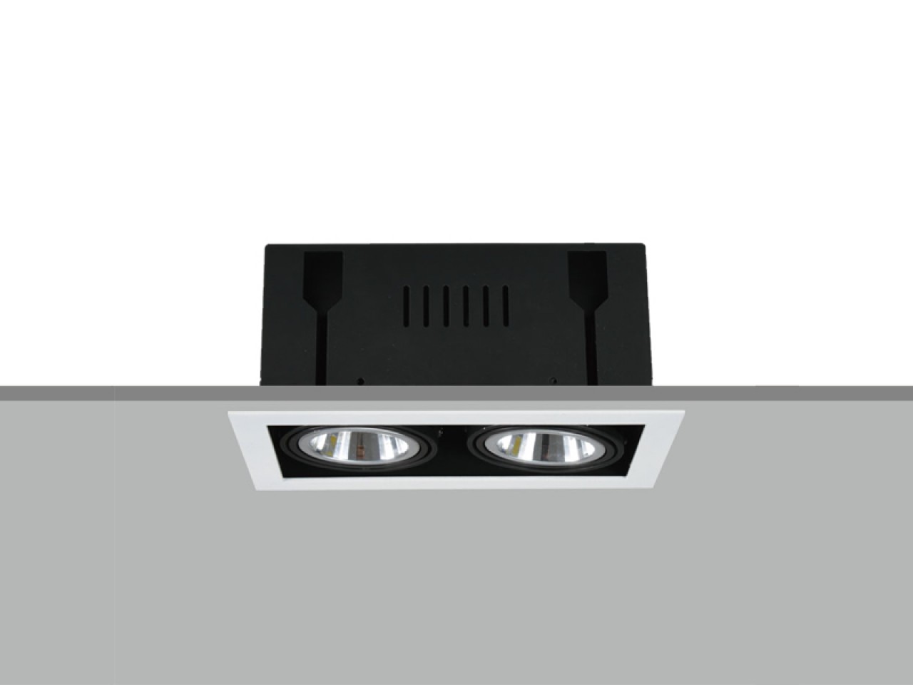 TE FR2358 2x10W Square Recessed LED Downlight - FR2358 | TE Lighting ...